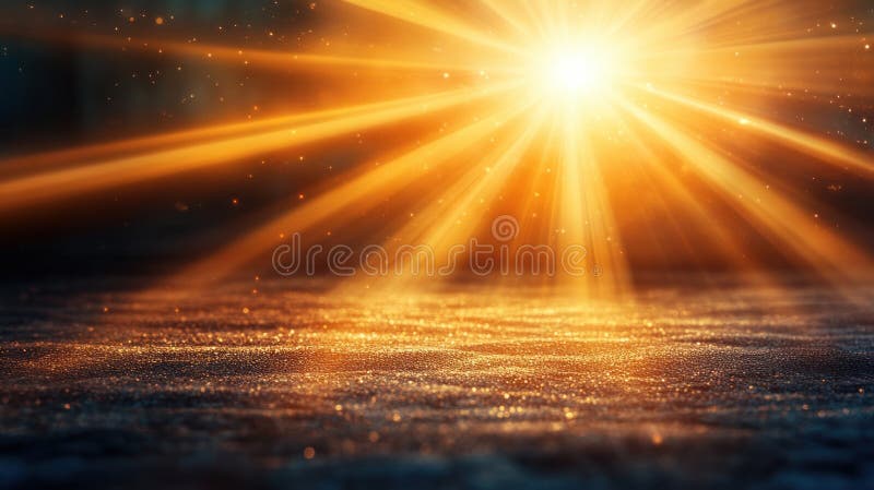 Radiant Sunburst through Solar Technology, Blending Nature and ...