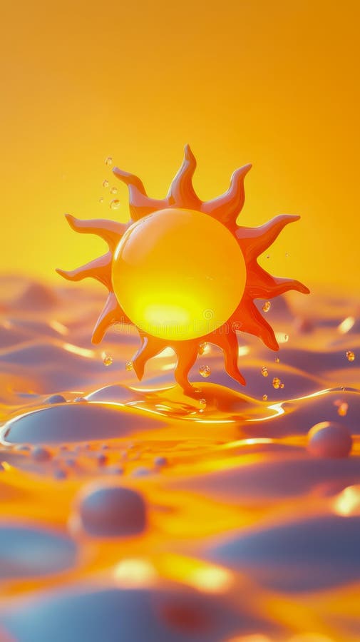 Radiant Sunlight Dancing on Water Surface Creating a Glimmering ...