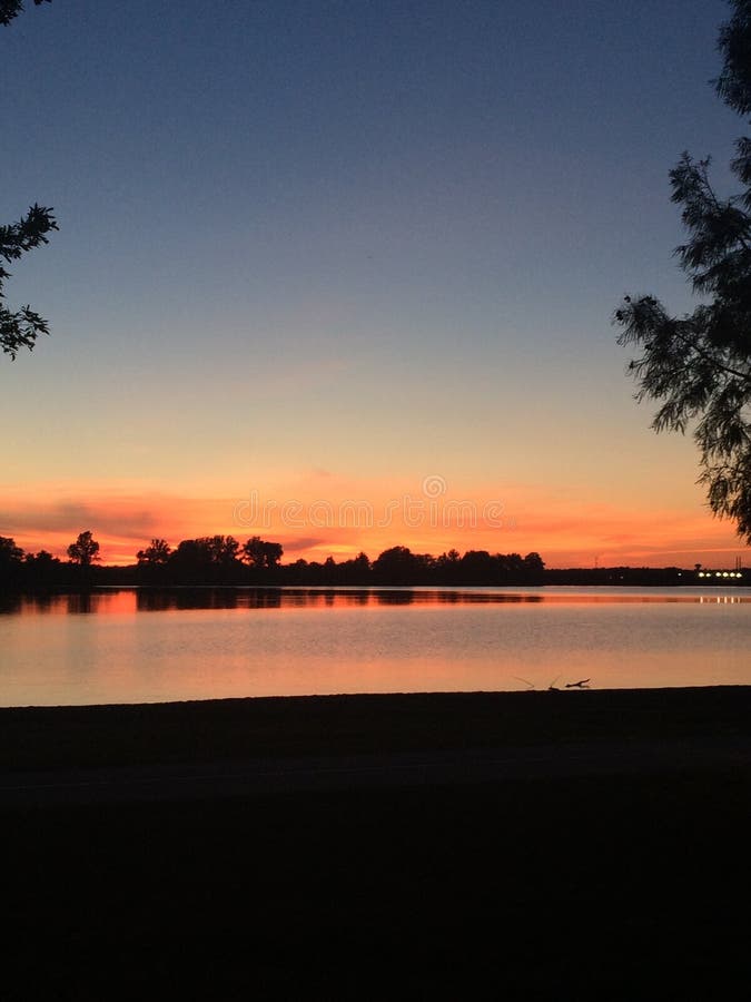 Radiant sunset stock image. Image of sunset, radiant - 171253975