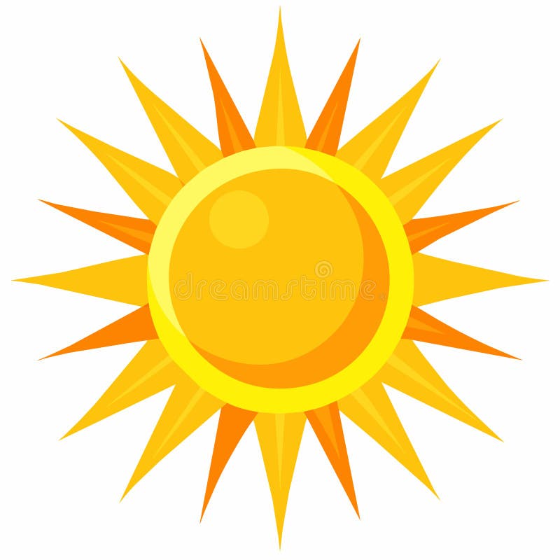 Radiant Sunshine Vector Art Illustration for Vibrant Designs Stock ...