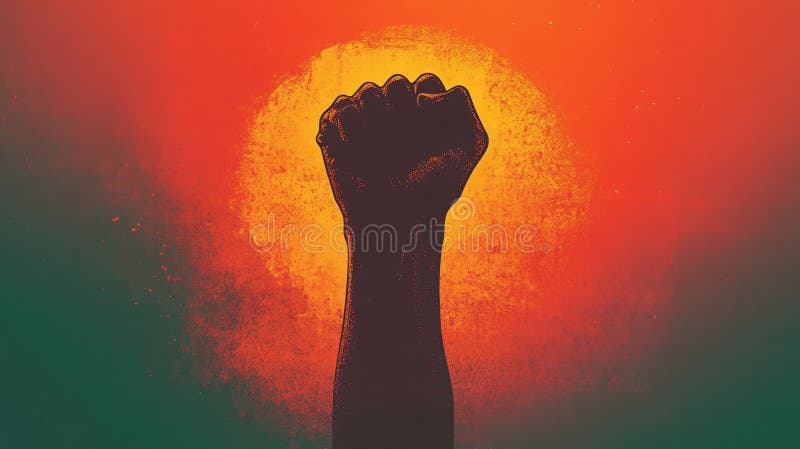 Radiant Symbol of Resistance and Black History Stock Photo - Image of ...