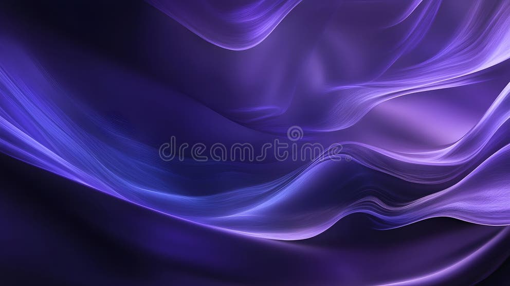 Radiant Violet and Indigo Layers Flow Seamlessly, Creating a Smooth ...