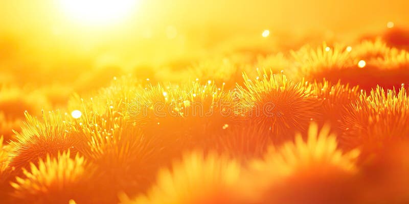Radiant Warm Sun Rays Creating a Bright Background, Vivid Sunburst ...