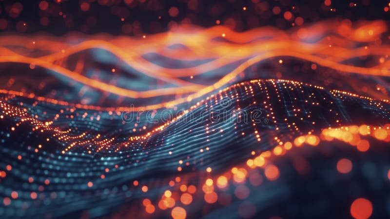 A Radiant Wave Emitting Light and Energy Symbolizing the Transformative ...