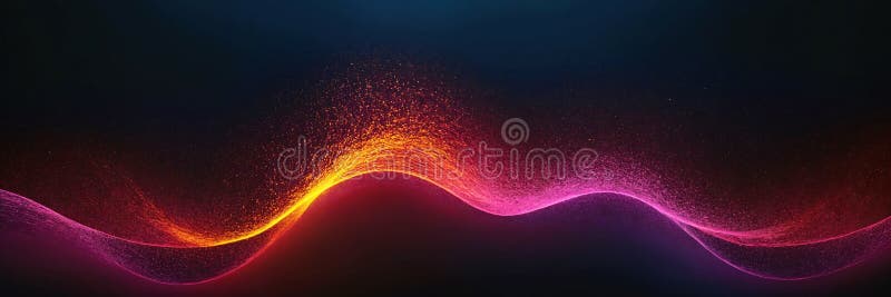 Radiant Waves and Particles of Abstract Light Stock Illustration ...
