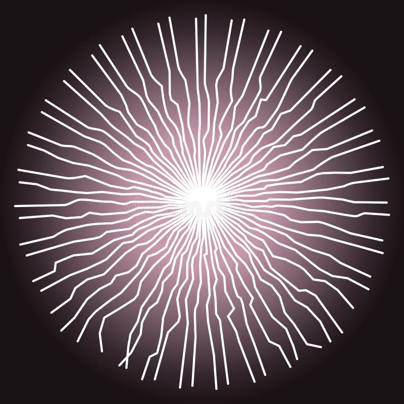 Radiant White Energy Burst with Organic Wavy Lines, Symbolizing Light ...