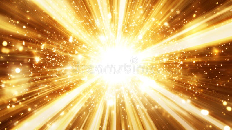 Radiant Yellow Explosion with Scattered Sparks, a Captivating Display ...