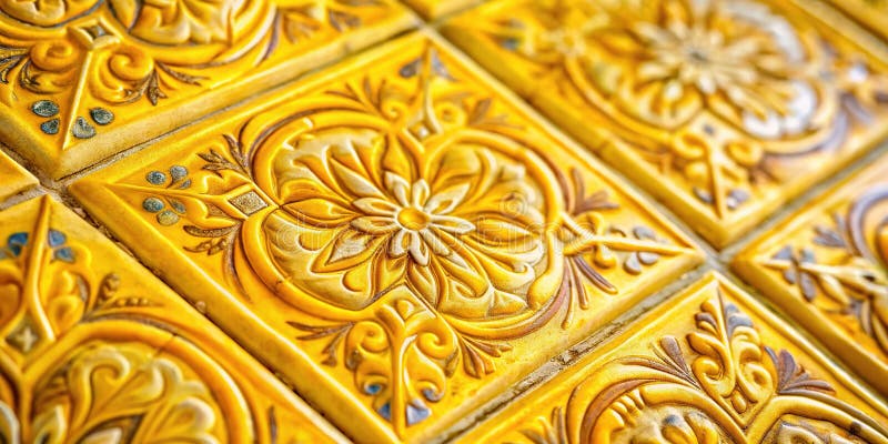 Radiant Yellow Tile Texture Background a Vibrant and Versatile Design ...