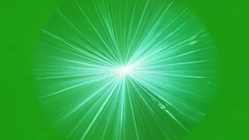 Radiating Beams of Light Form Concentric Patterns of Brightness. Green ...