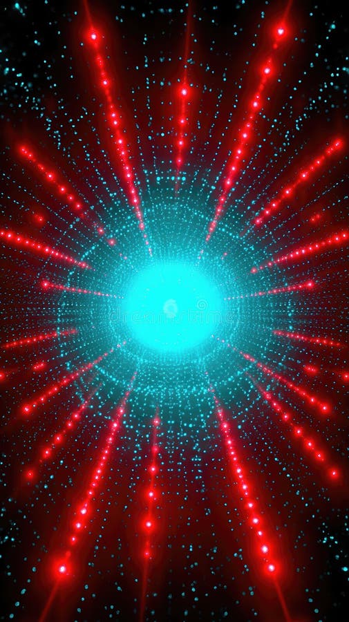 Visual Representation of Hypnotic Techno Music with Vibrant Light ...