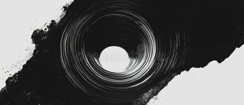 Radiating Black Ink Lines Emanating from a Central Point on Luminous ...