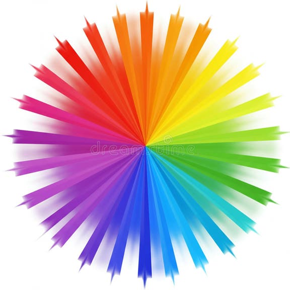 Radiating from a Central Point, this Circular Design Features Sharp ...