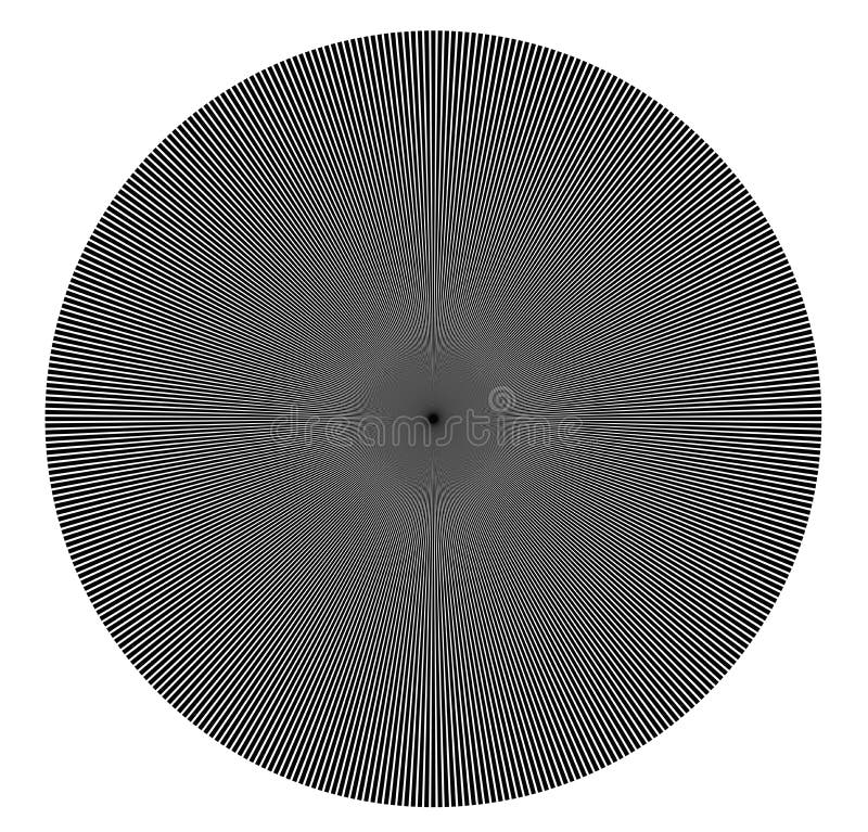 Radiating Circle from Lines Stock Illustration - Illustration of modern ...