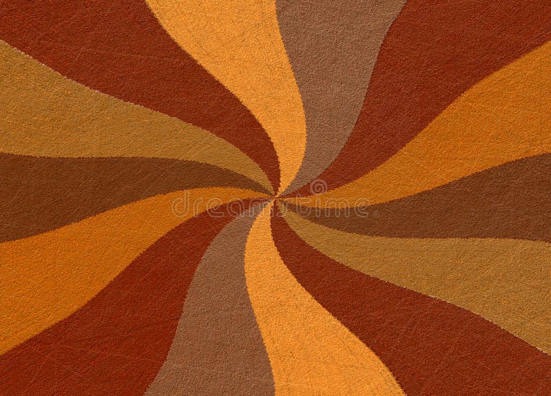Radiating Colored Orange Rays Vintage Background Stock Illustration ...