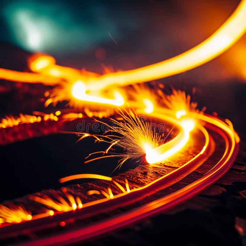 Radiating Energy Dances Across the Canvas of Space, As Fire Flashes ...