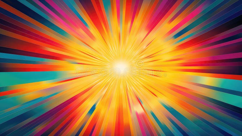 Radiating graphic sun stock illustration. Illustration of visual ...