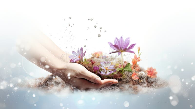 Radiating Human Kindness Growth Stock Illustration - Illustration of ...