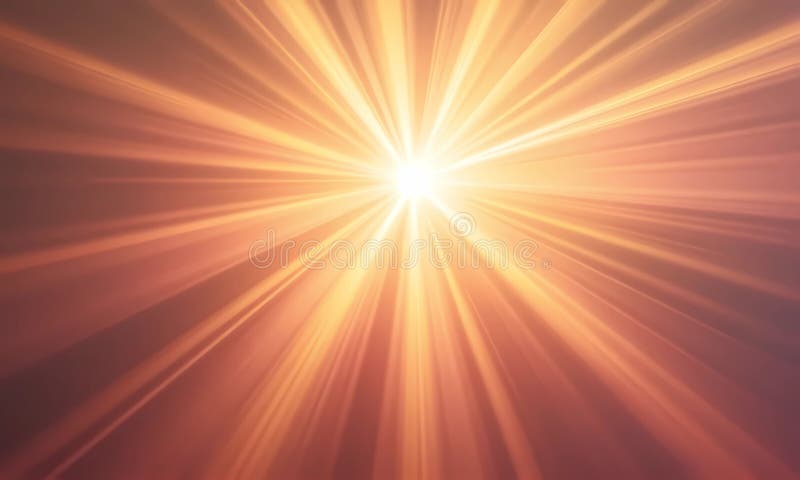 Radiating Light Burst with Soft Gradients in Gold and Pink Stock ...
