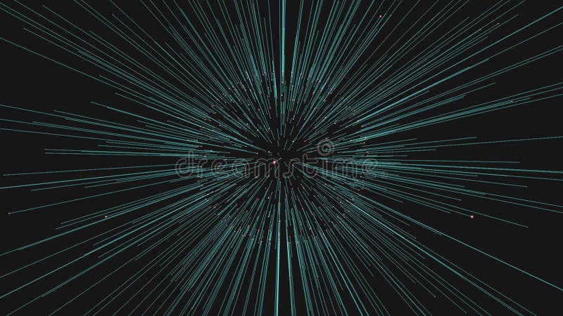 Radiating Lines of Blue Light in Circular Sunburst Pattern Stock Video ...