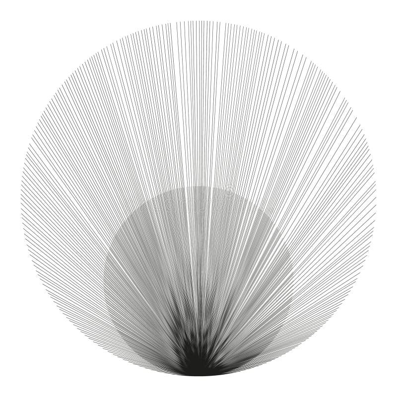 Radiating Lines Icon. Abstract Burst Shape. Converging Perspective ...