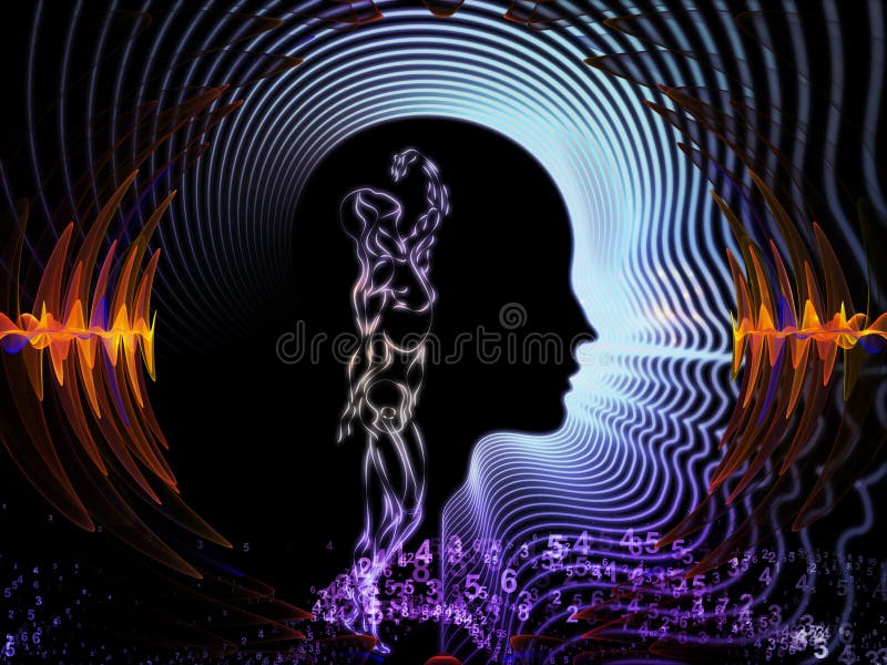 Radiating Mind stock illustration. Illustration of understanding ...