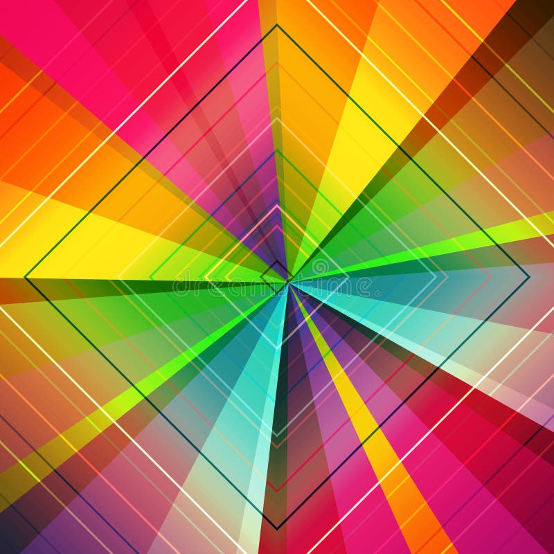 Radiating rays background. stock illustration. Illustration of beam ...