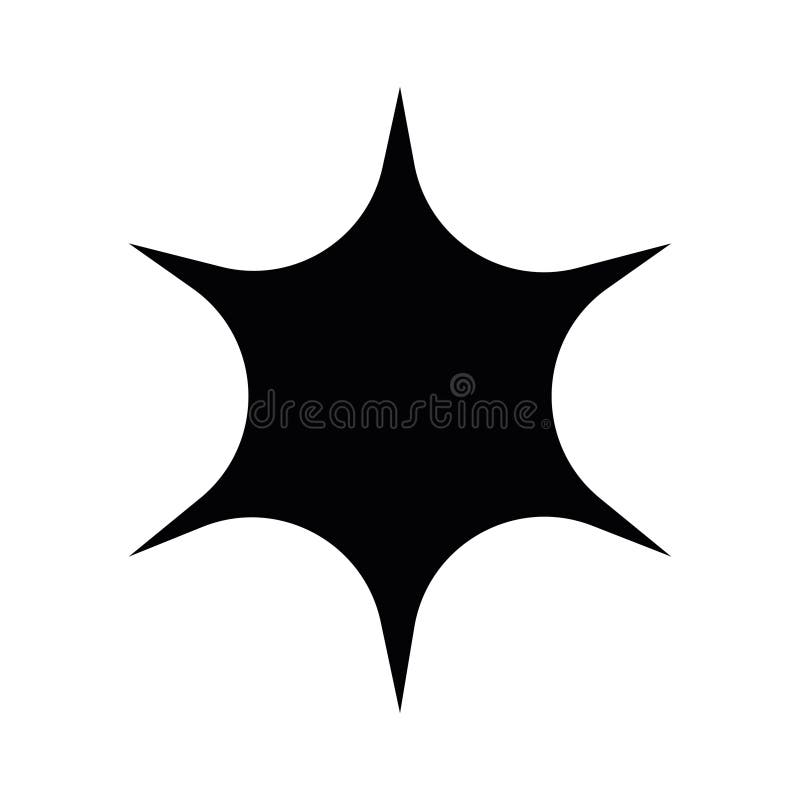 Radiating star shape stock vector. Illustration of vector - 342739769