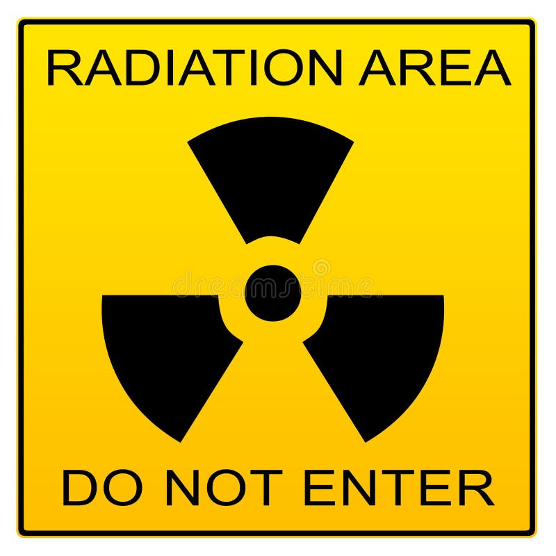 Radiation Area Sign Royalty Free Stock Photo - Image: 10478605