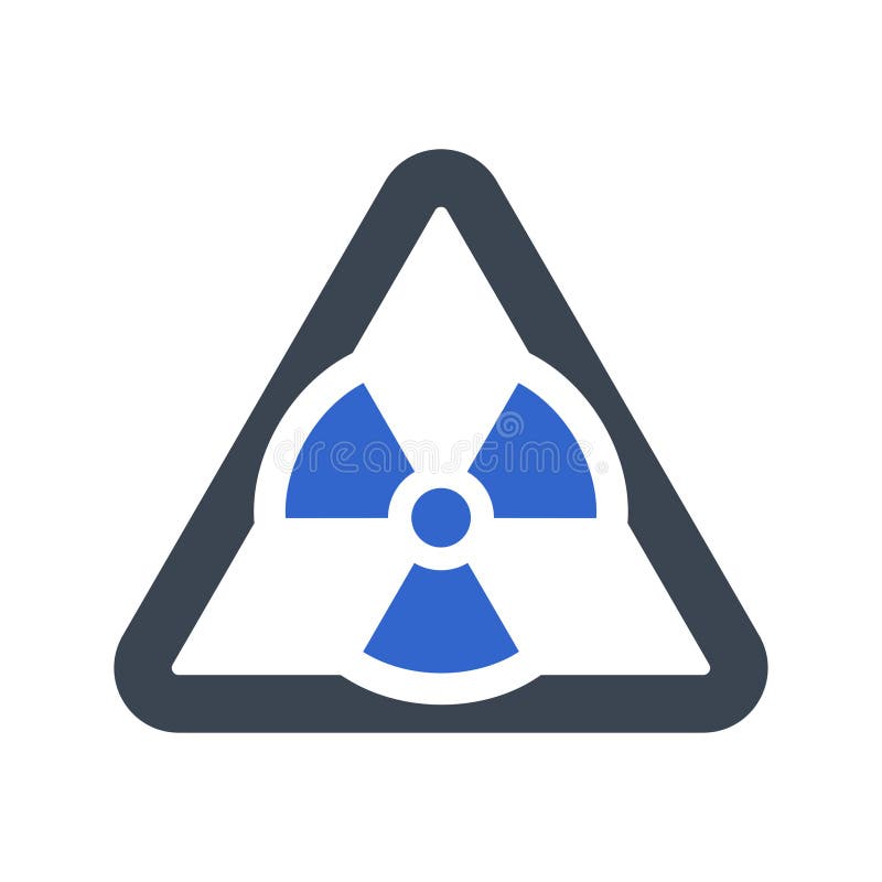 Radiation caution Icon stock illustration. Illustration of caution ...