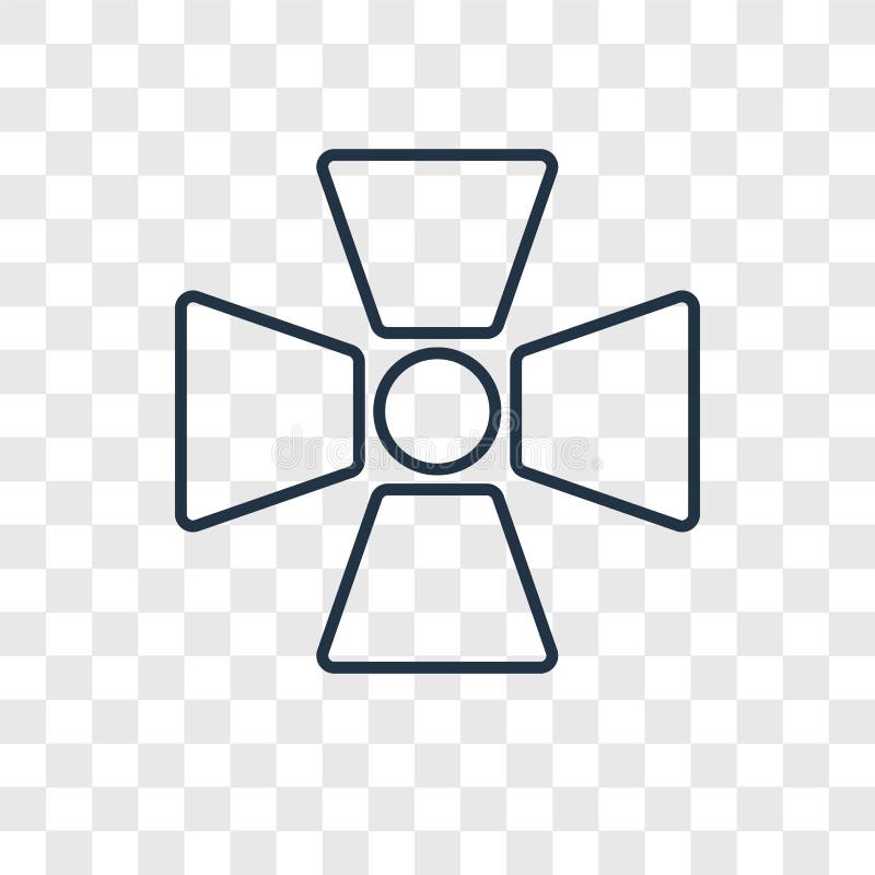 Radiation Concept Vector Linear Icon Isolated On Transparent Background ...