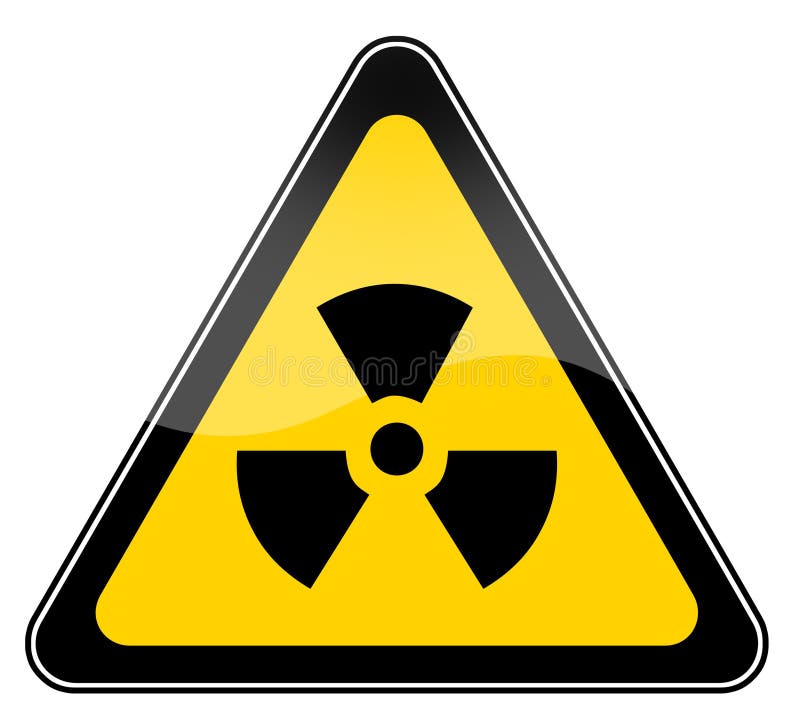 Radiation Danger Sign Set, Radioactive Hazard Icons Stock Vector ...