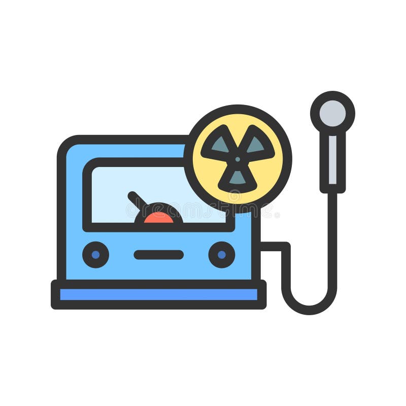 Radiation Detector Icon Vector Image. Stock Vector - Illustration of ...