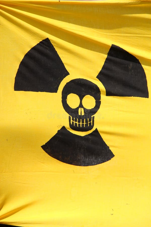 Radiation flag stock photo. Image of atom, toxic, danger - 9130388