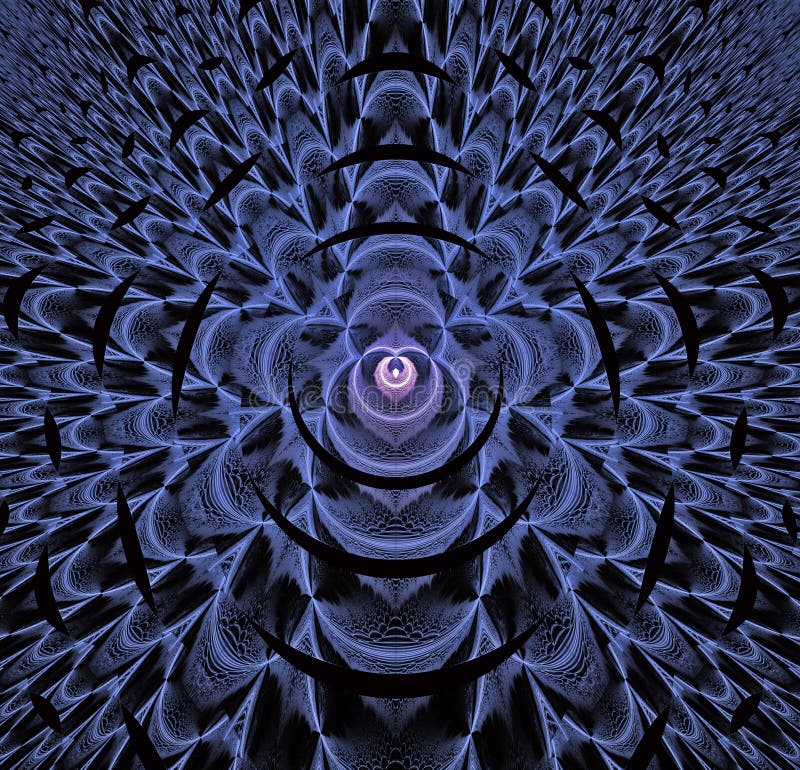 Radiation Waves From MRI 3d Abstract Design Stock Illustration ...