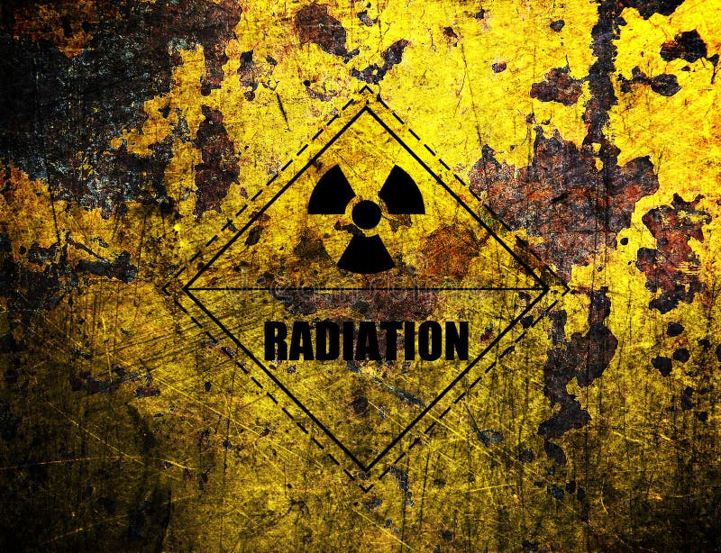 Radiation, Grunge Background Stock Illustration - Illustration of aged ...