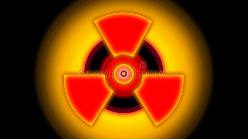 Circle Sign for Radiation Activity Design Background Stock Illustration ...