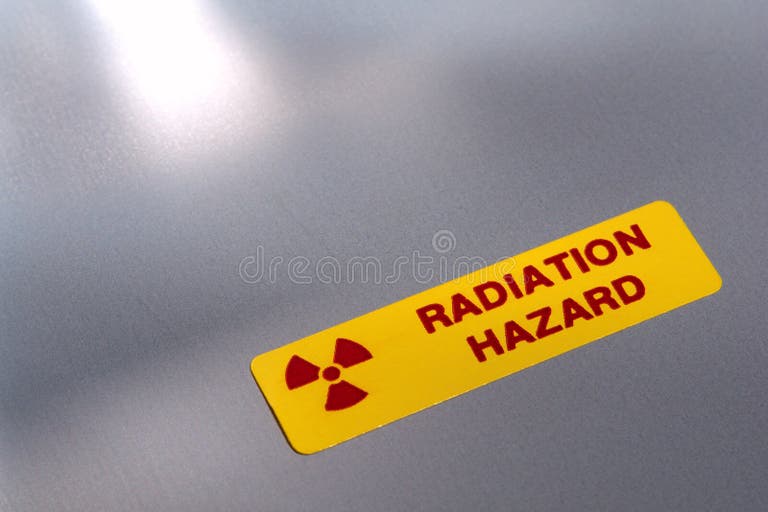 Radiation Hazard Danger Warning Label Stock Image - Image of nuclear ...