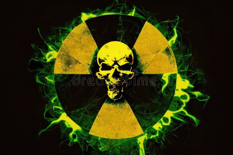 Radiation hazard sign stock illustration. Illustration of disaster ...