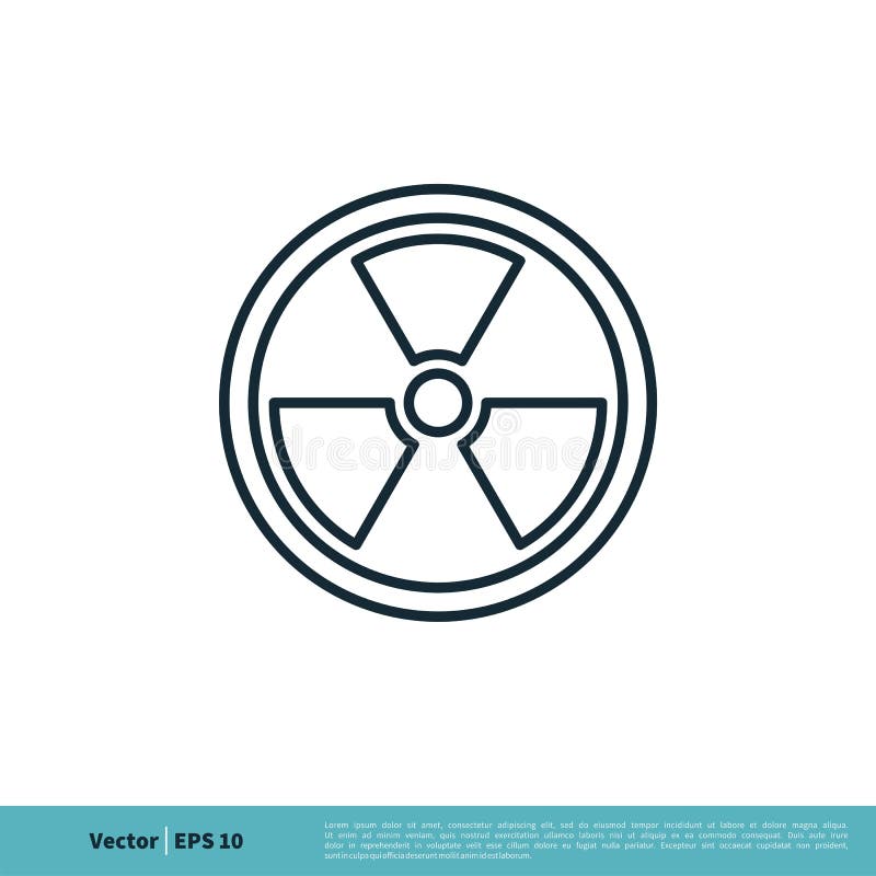 Radiation Hazard Sign Icon Vector Logo Template Illustration Design ...