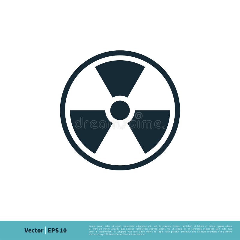 Radiation Hazard Sign Icon Vector Logo Template Illustration Design ...