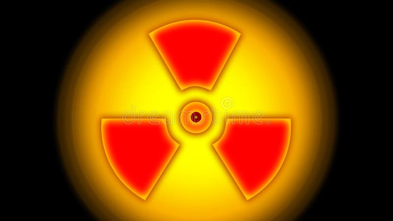 Radioactive Red and Yellow Design Background Stock Illustration ...