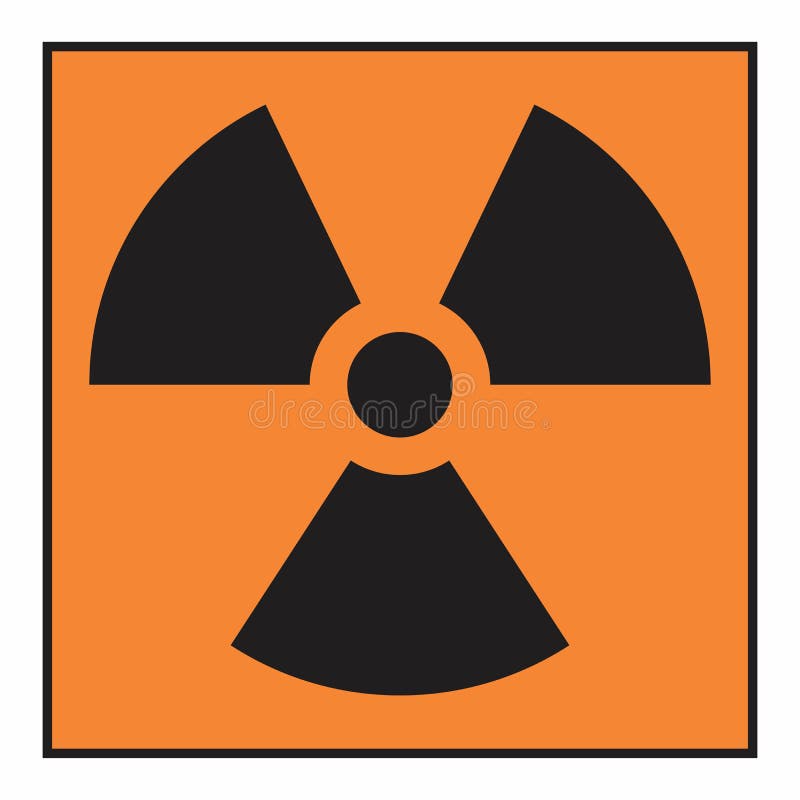 Radiation hazard symbol stock illustration. Illustration of warning ...