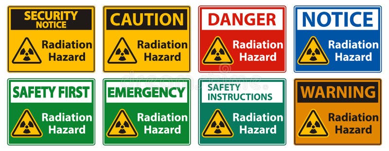 Radiation Hazard Symbol Sign Isolate on White Background,Vector ...
