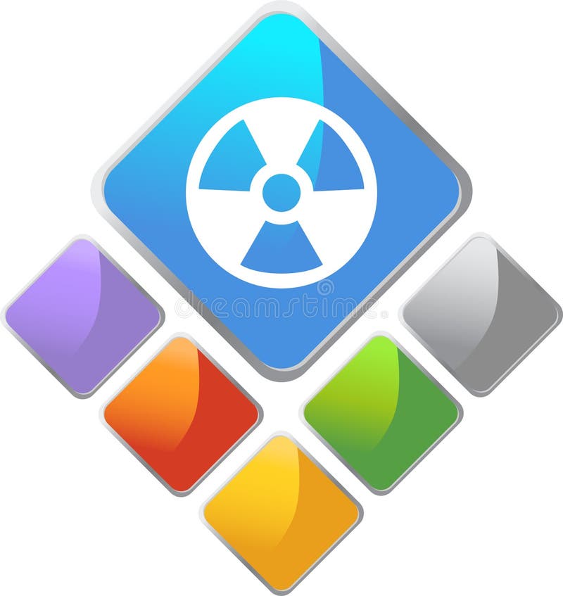The Radiation Icon. Radiation Symbol Stock Vector - Illustration of ...