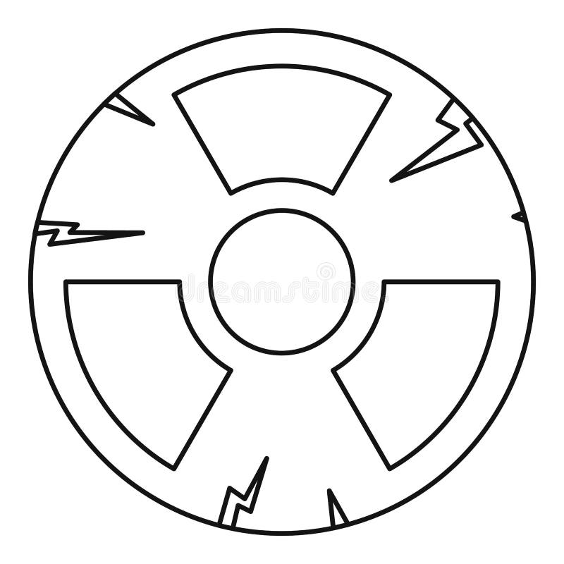 Radiation Icon, Outline Style Stock Vector - Illustration of science ...
