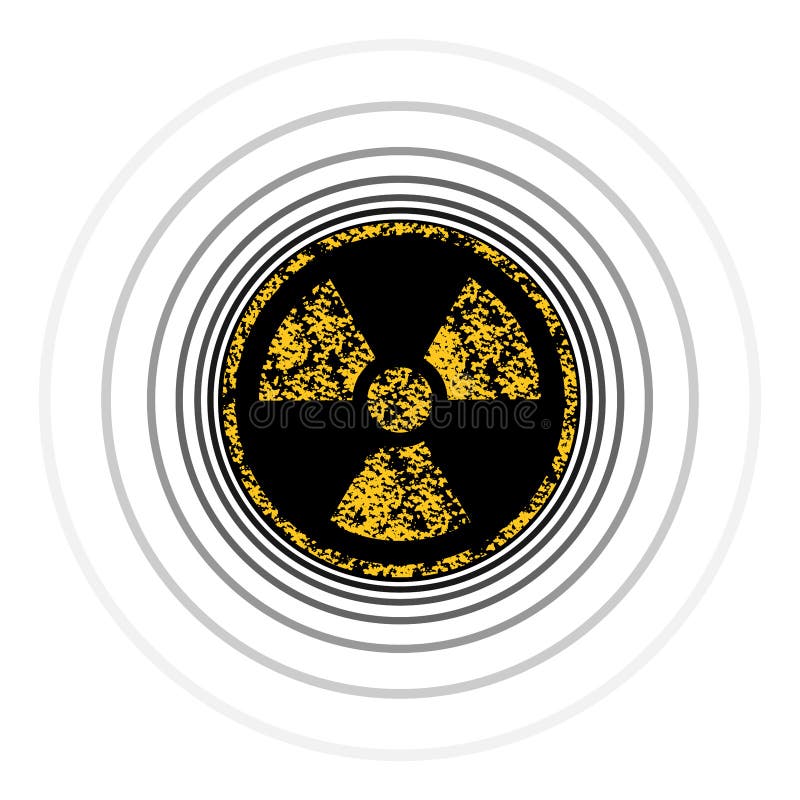 Radiation icon stock vector. Illustration of hazard - 258952931