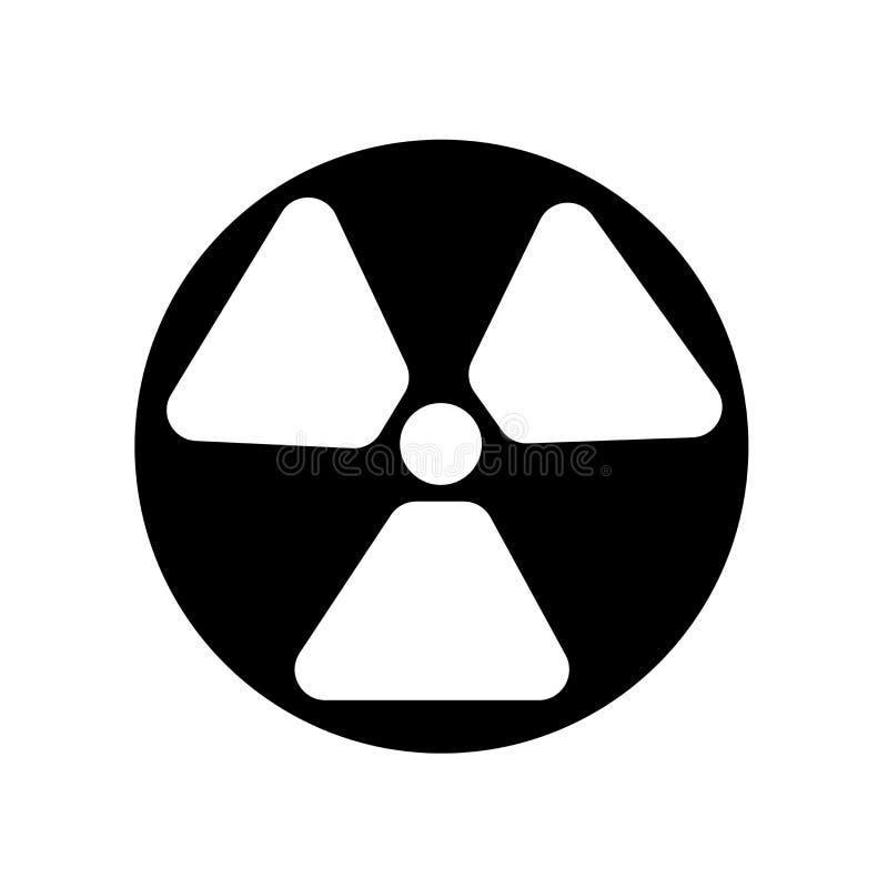 Radiation Icon Vector Isolated on White Background, Radiation Sign ...