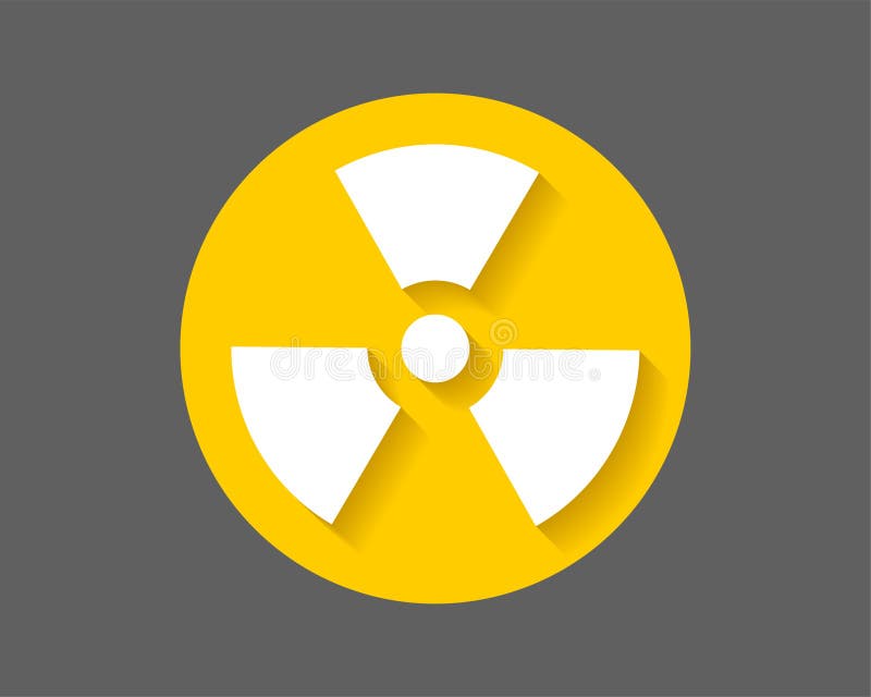 Radiation Icon Vector. Warning Radioactive Sign Danger Symbol Stock ...