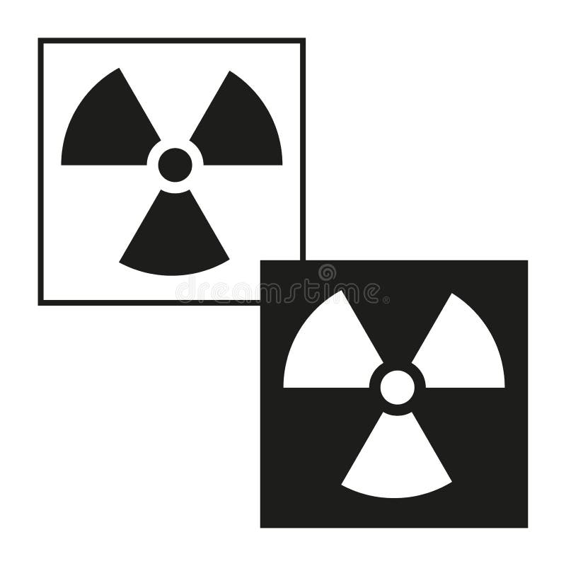 Radiation Icons. Vector Illustration. Stock Image Stock Vector ...
