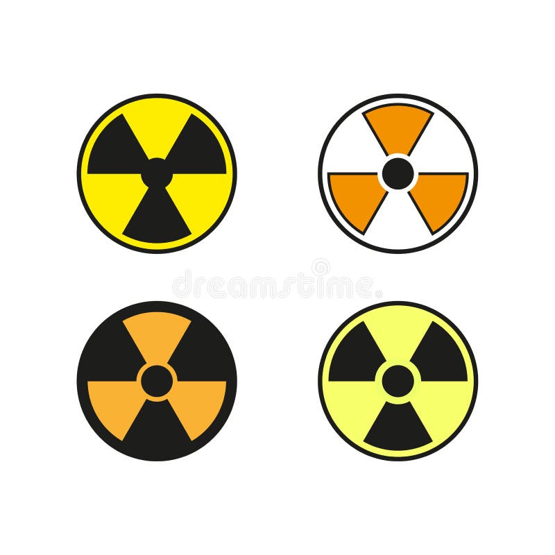 Radiation Icons. Vector Illustration. Stock Image Stock Vector ...